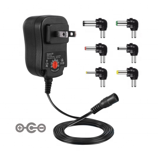 China Universal Multi Voltage Adapter 24W 3V to 12V America Plug Power ...