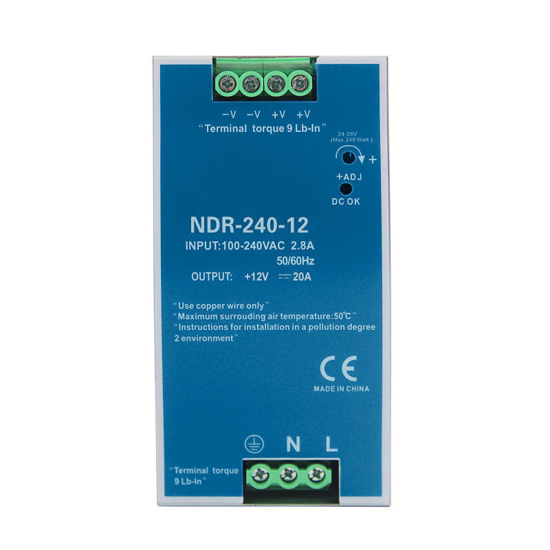 China Din Rail PSU 24V 10A 240W Power Supply NDR-240-24 Manufacturer ...